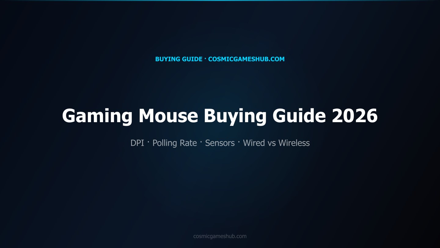 Gaming Mouse Buying Guide 2026 — DPI, Polling Rate, Sensors Explained